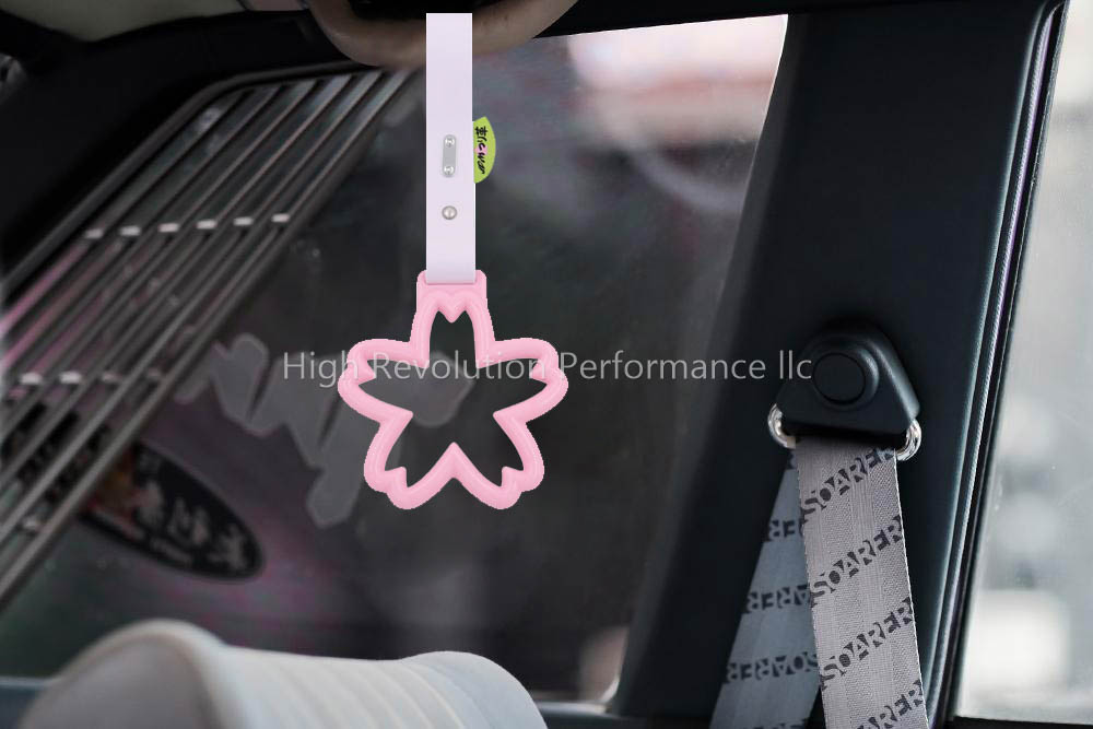 JDM Pink Sakura Blossom White Strap Tsurikawa – High Revolution ...