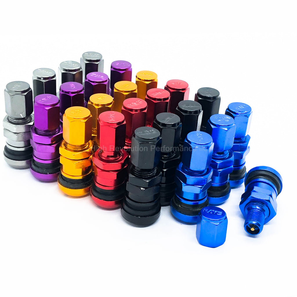 Aluminum Valve Stem Metal With Caps – High Revolution Performance llc
