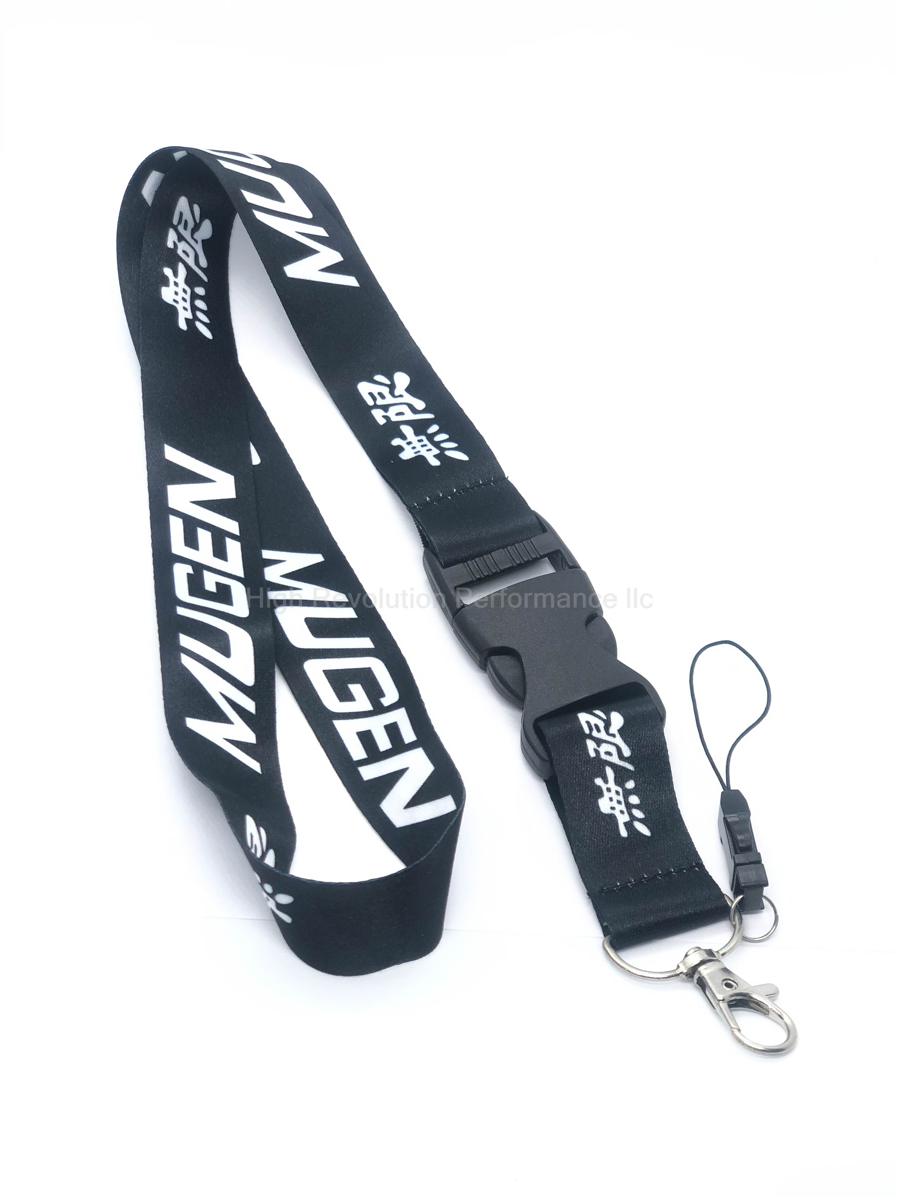 Mugen Lanyard Keychain Black/White – High Revolution Performance llc